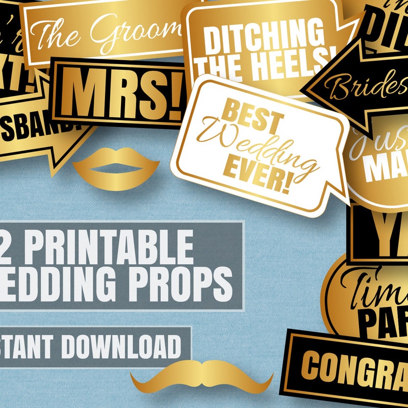 Wedding Prop Station Props - Etsy New Zealand