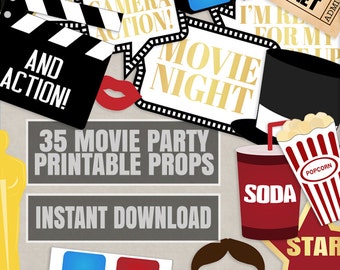 Movie Night Props | Etsy