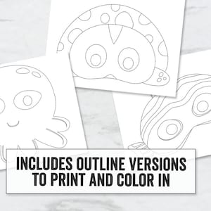 10 Under the Sea Mask Printables, Printable Ocean Animal Masks, Kid's ...