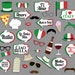35 Italian Photo Booth Props, Italy Themed Party Props, Love Rome Party ...