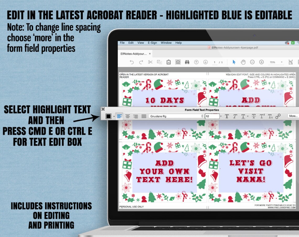 Printable Christmas Elf Notes and Activities Printable Elf - Etsy