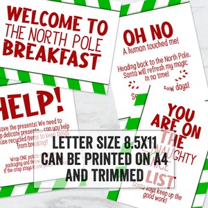 Printable Large Elf Signs, 20 Elf Printables Signs, Elf Activity Notes ...