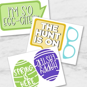 Easter Printable Photobooth Props, Printable Easter Egg Hunt Decor ...