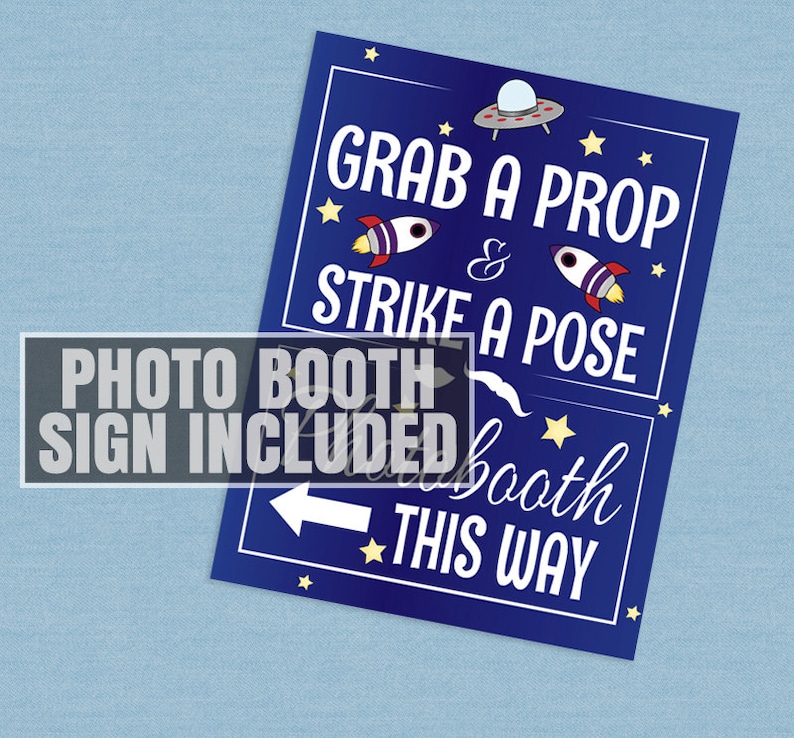35 Space Party Props Astronaut Party Diy Photo Booth Props - Etsy UK