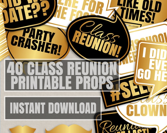 Printable Party Props Decor and More by YouGrewPrintables on Etsy