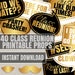 40 Class Reunion Printable Props, Black and Gold School Reunion Photo ...
