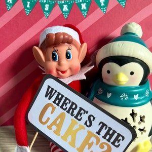 Printable Christmas Elf Photobooth, Elf Photo Booth Props, Elf Sized ...