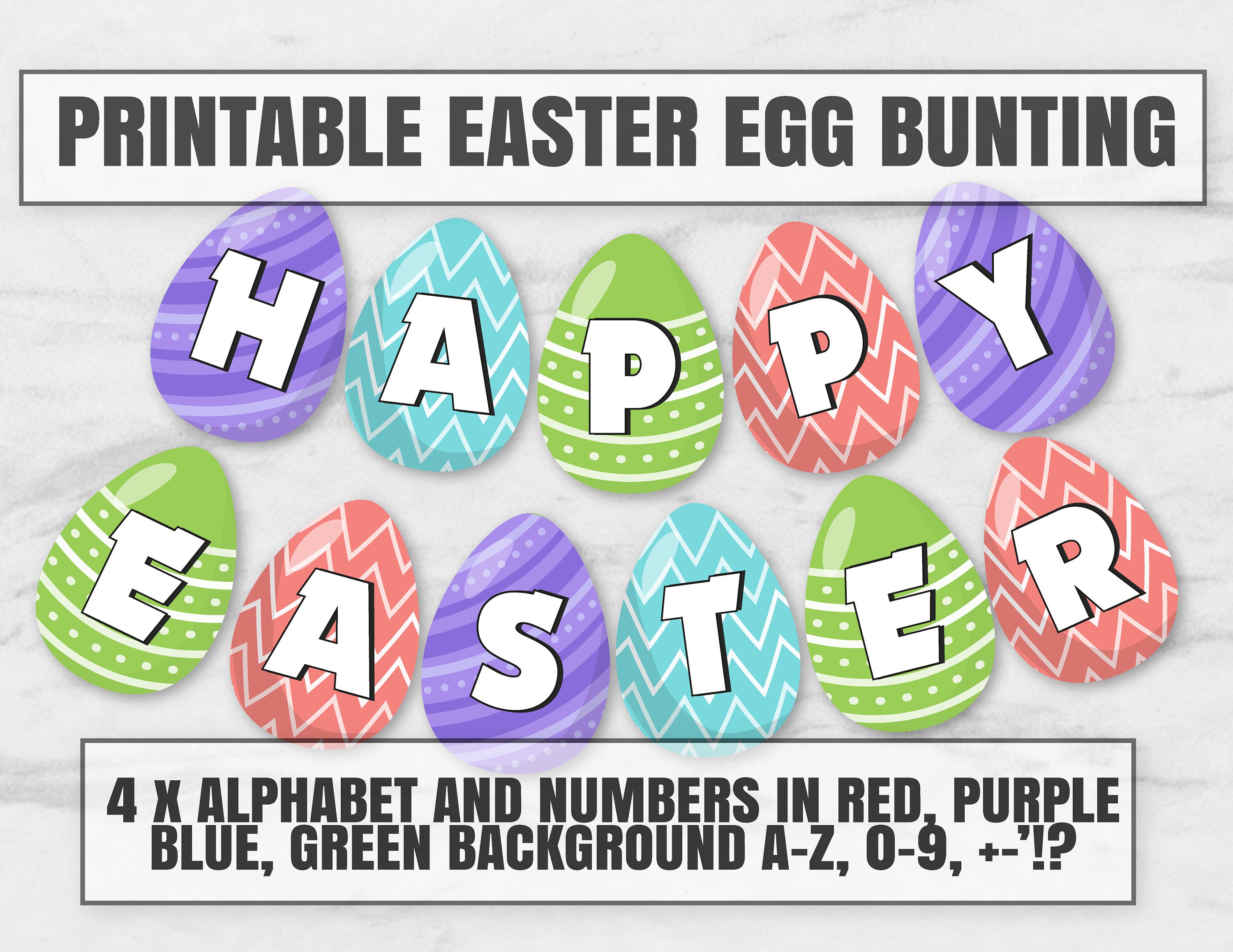 Printable Easter Party Bundle, Printable Easter Editable Party Set ...