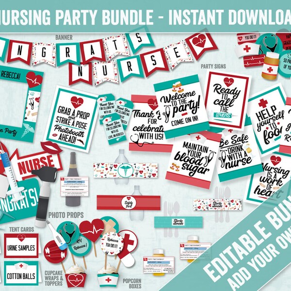 Nursing Graduation Party Decorations - Etsy