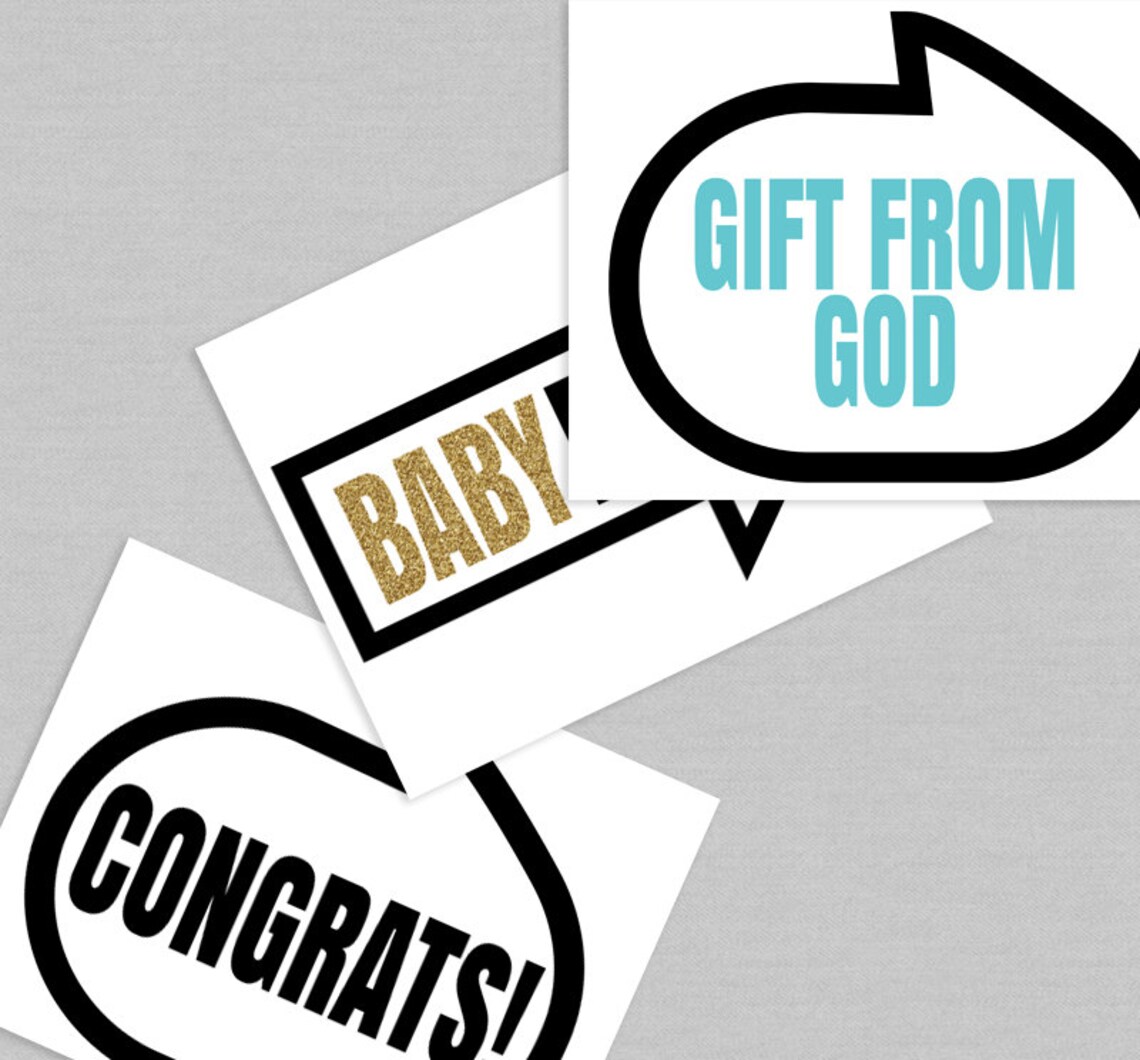 35 Christening Photo Booth Props Props for Christening Baby | Etsy