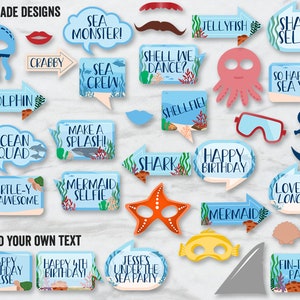 Under the Sea Party Bundle, Printable Under the Sea Birthday Pack ...