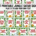 Editable Jungle Party Bundle Printable Jungle Safari Party - Etsy