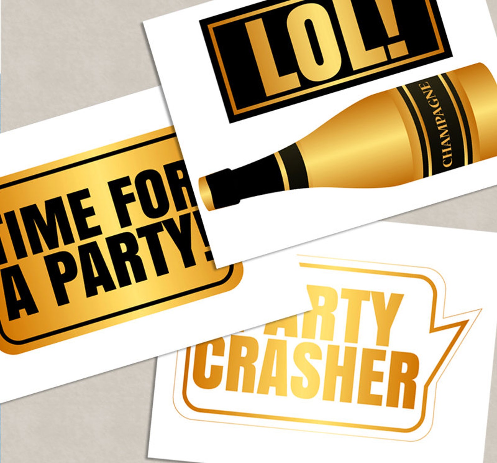 40 Birthday Photo Booth Props, Birthday Party Printable Props, Bday ...