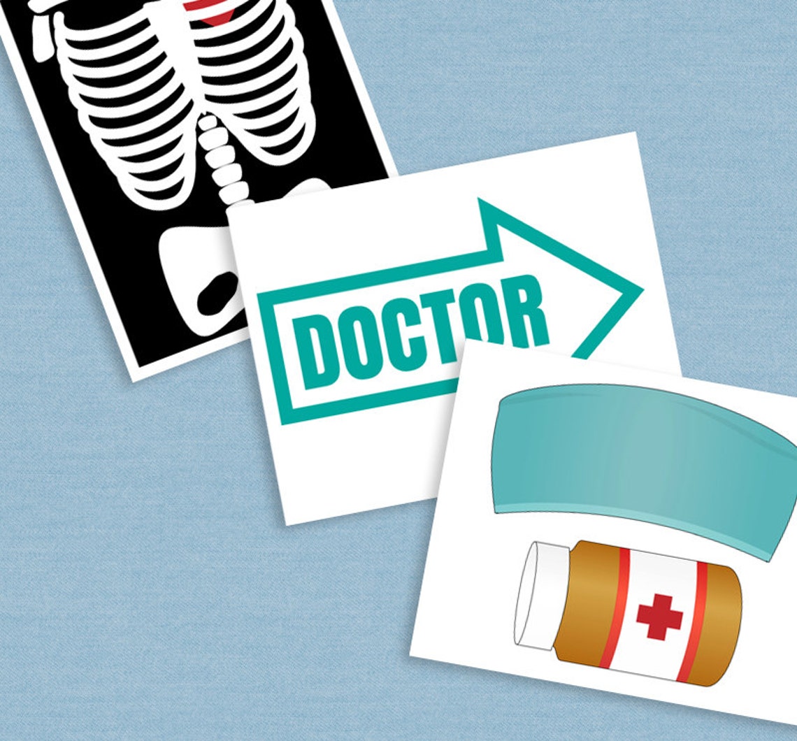 35 Medical Themed Party Photo Booth Props Doctor Props Love - Etsy