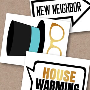 40 Housewarming Photo Booth Props, Props for House Warming Party, New ...