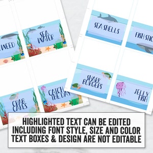 Under the Sea Party Bundle, Printable Under the Sea Birthday Pack ...