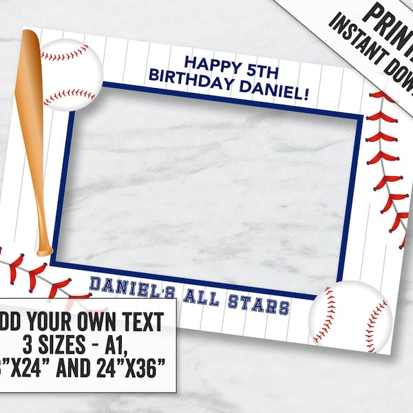 Baseball Frame - Etsy