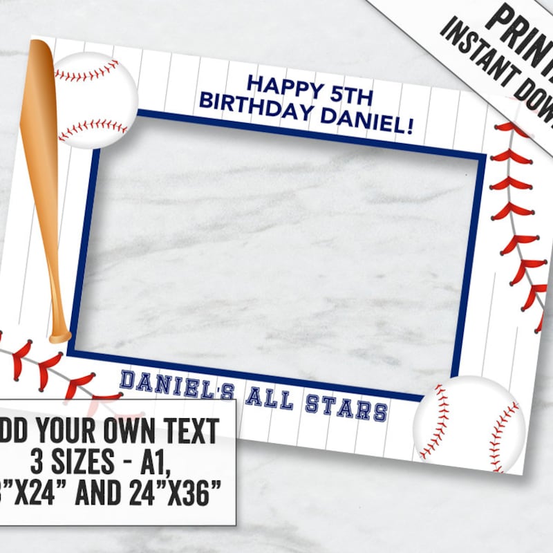 Baseball Frame - Etsy