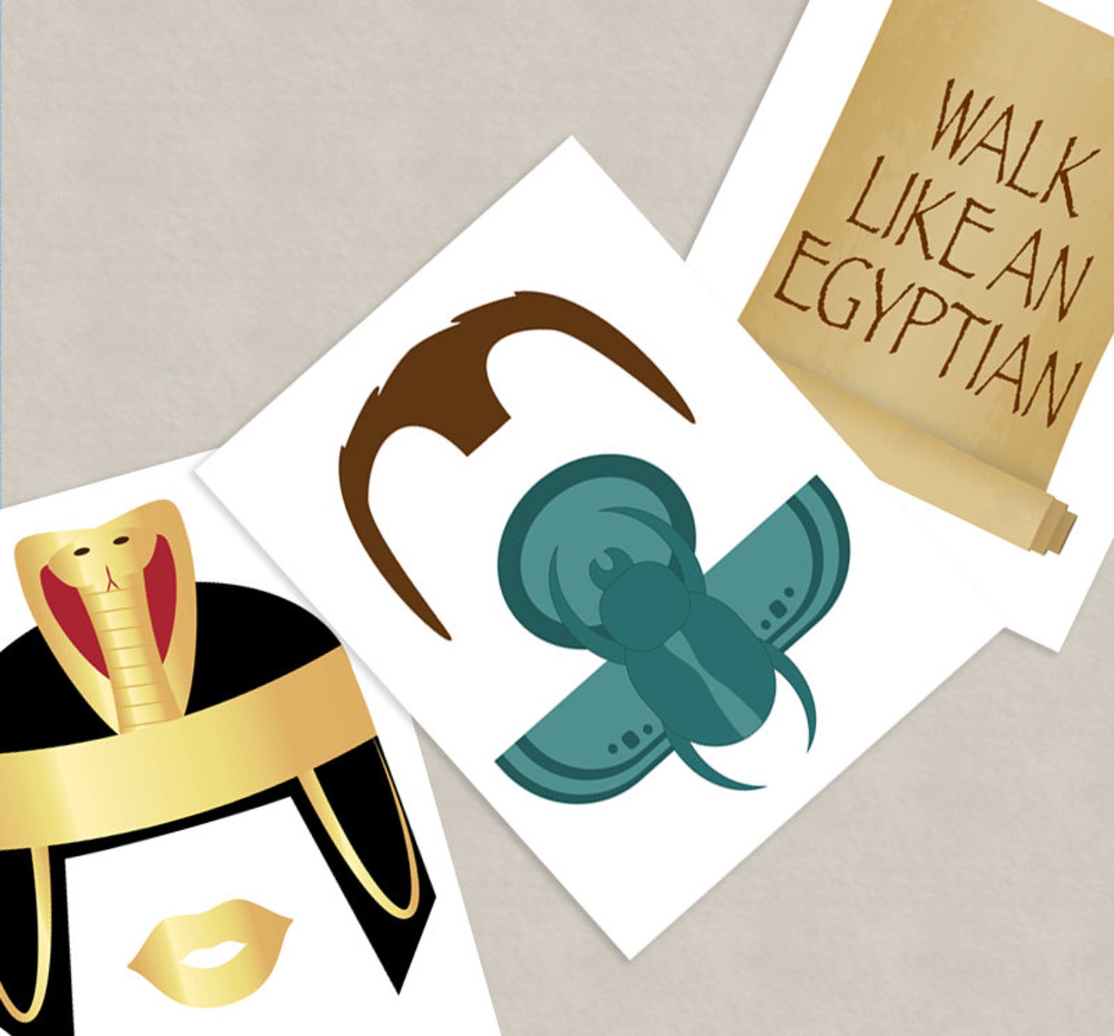 35 Ancient Egyptian Party Props, Egypt Party Photo Booth Printables ...