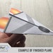 Fighter Jet Paper Plane Template, Editable Fight Jet Plane Card ...