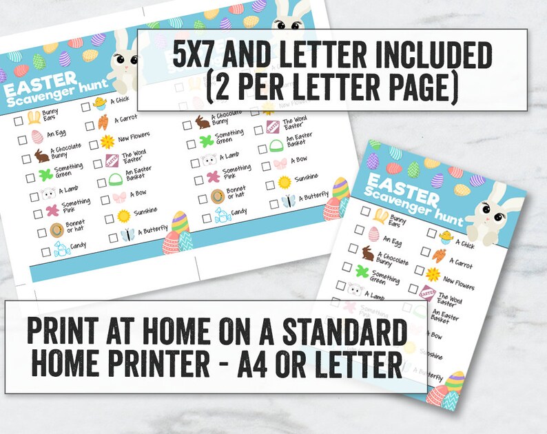 Easter Scavenger Hunt Printables, Spring Scavenger Hunt, Easter ...