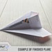 Fighter Jet Paper Plane Template, Editable Fight Jet Plane Card ...