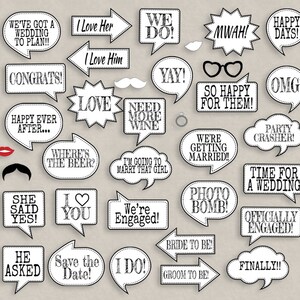 35 Any Color Engagement Party Printables, Ink Saving Engagement ...