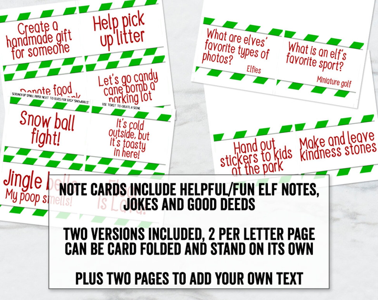 Printable Christmas Elf Bundle, 2023 Elf Games, Elf Bundle Printable ...