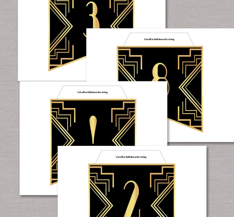 1920s Banner Printable Party 20s Theme Printable Decoration - Etsy