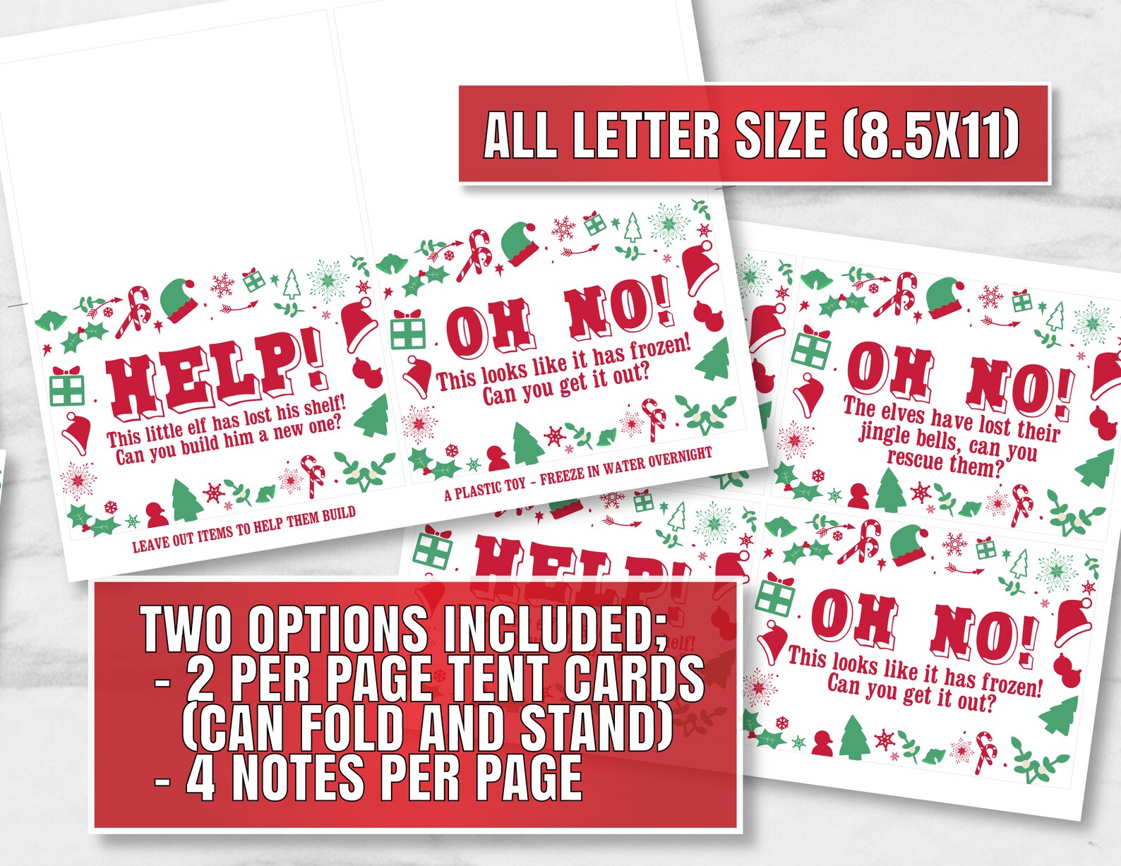 Printable Christmas Elf Notes and Activities, Printable Elf Notes ...