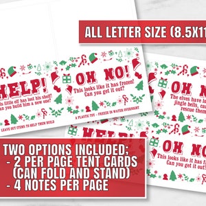 Printable Christmas Elf Notes and Activities, Printable Elf Notes ...