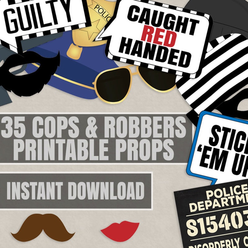 Cops and Robbers - Etsy