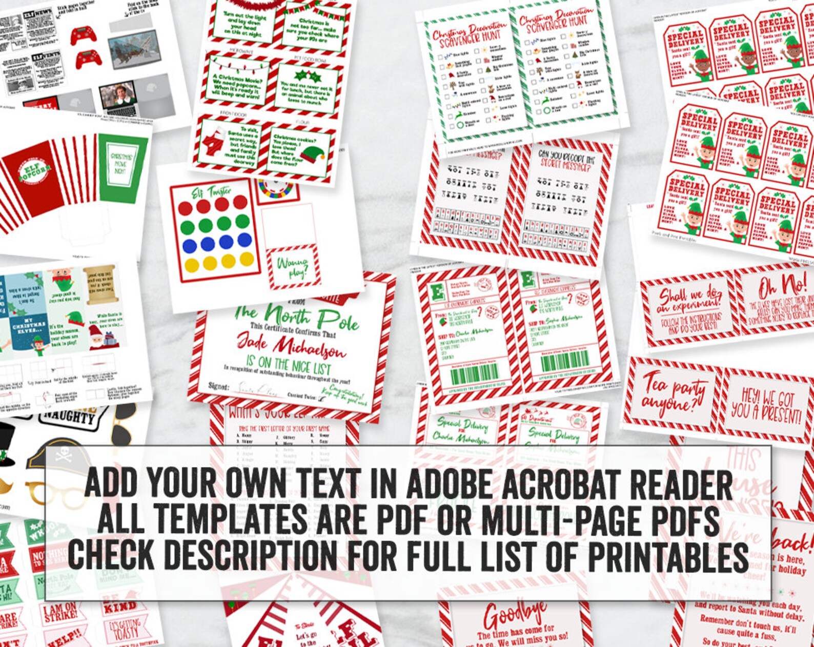 Printable Christmas Elf Bundle Elf Activity Bundle Printable - Etsy UK