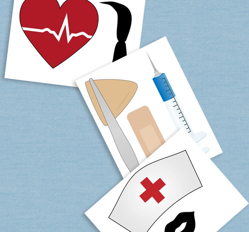 35 Medical Themed Party Photo Booth Props Doctor Props Love - Etsy