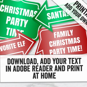 Editable Christmas Photo Props, Printable Christmas Photobooth Props to ...