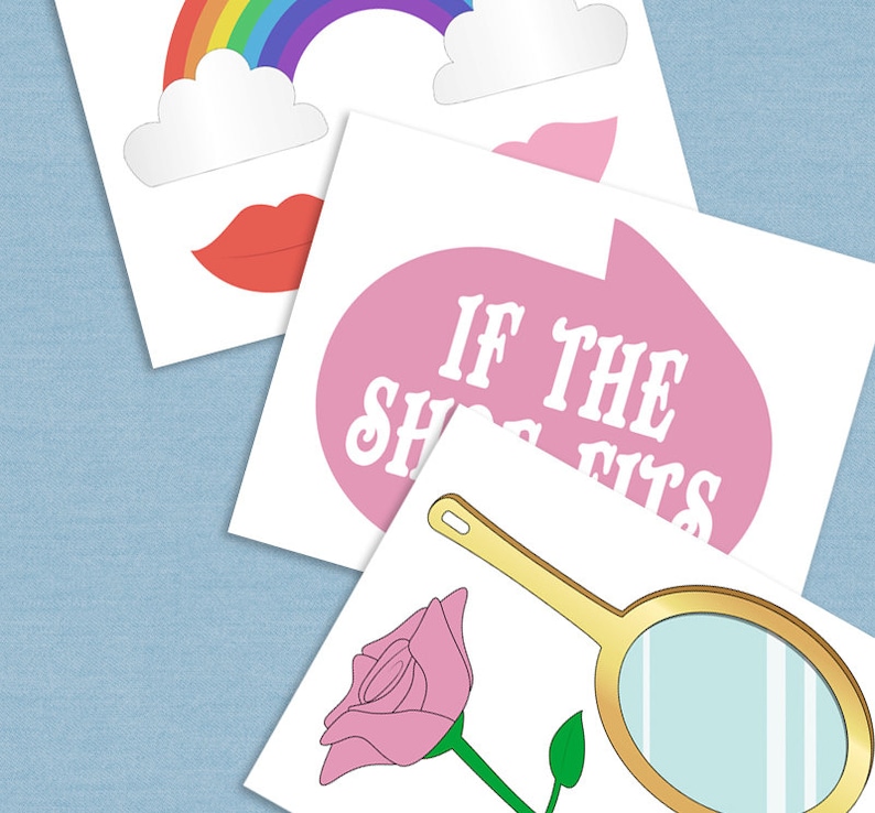 35 Princess Party Printable Props, Diy Princess Party Photobooth Decor ...