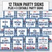 Printable Train Party Signs, Editable Train Party Signs to Add Your Own ...