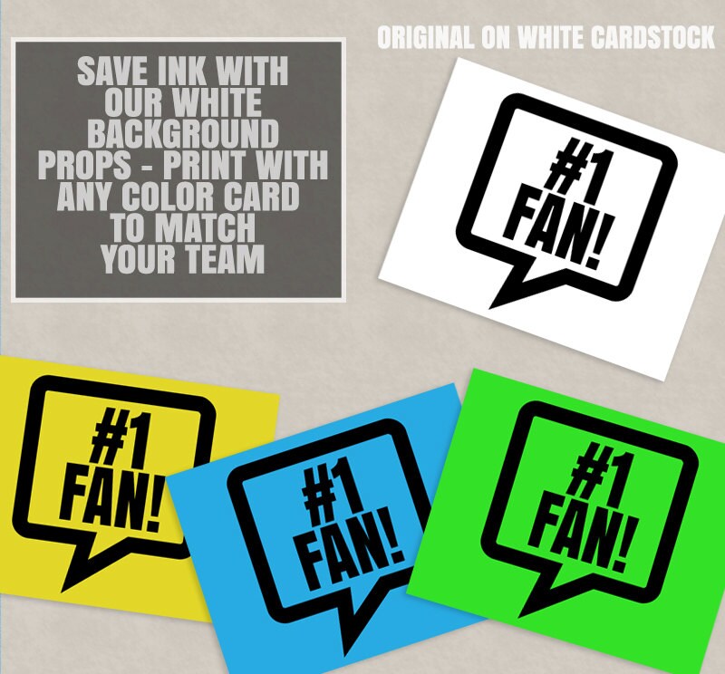 40 Football Printable Any Team Photo Booth Props American - Etsy