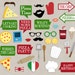35 Pizza Party Photo Booth Props, Pizzeria Themed Party Props, Love ...