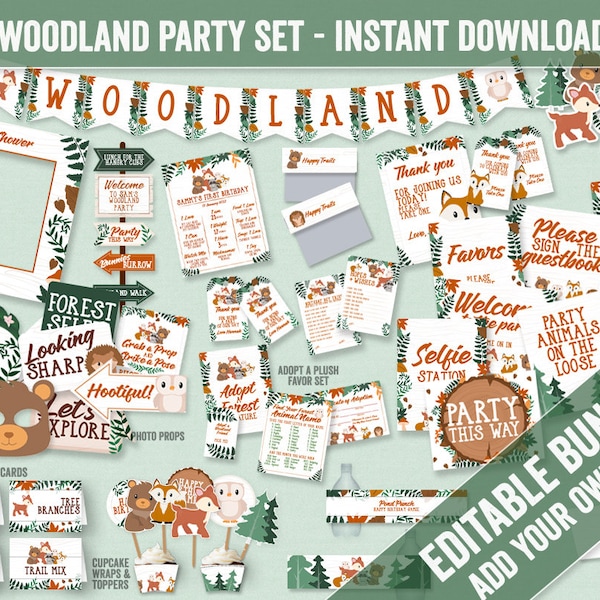 Forest Theme Party - Etsy