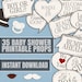 35 Chic Baby Shower Props, Baby Shower Party Prop Printables, Vintage ...