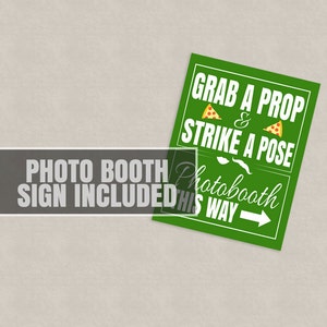 35 Pizza Party Photo Booth Props, Pizzeria Themed Party Props, Love ...