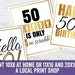 Printable 50th Birthday Signs, Gold Party Signs 1973, Gold 50th ...