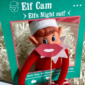 Printable Christmas Elf Photobooth, Elf Photo Booth Props, Elf Sized ...