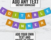 Printable Science Banner Editable Science Periodic Table - Etsy