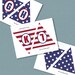 USA Flag Bunting, Alphabet Set of 2, Printable Flag Bunting ...