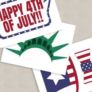 35 4th of July Props, Printable Photo Booth Props, American Party ...