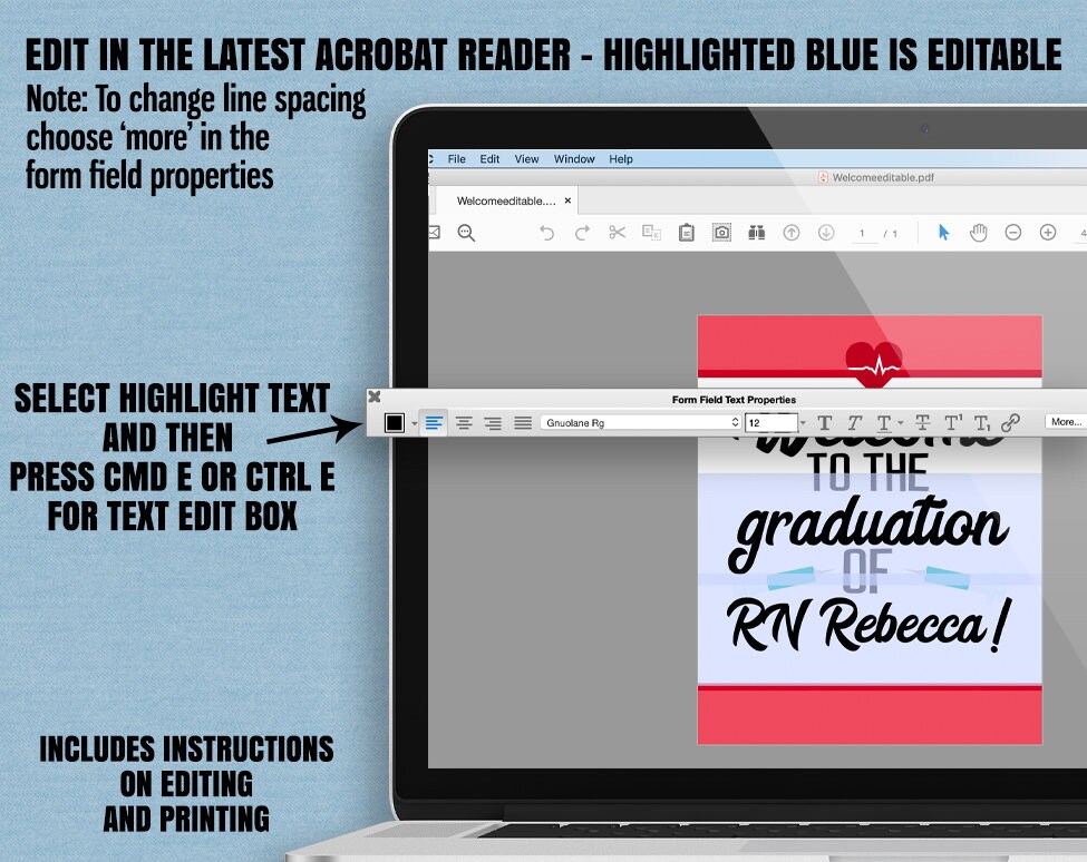 Printable Nurse Party Signs Nurse Graduation Party Printable - Etsy