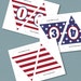 USA Flag Bunting, Alphabet Set of 2, Printable Flag Bunting ...