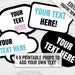 Editable Photo Booth Props, Matching Editable Party Photo Booth ...